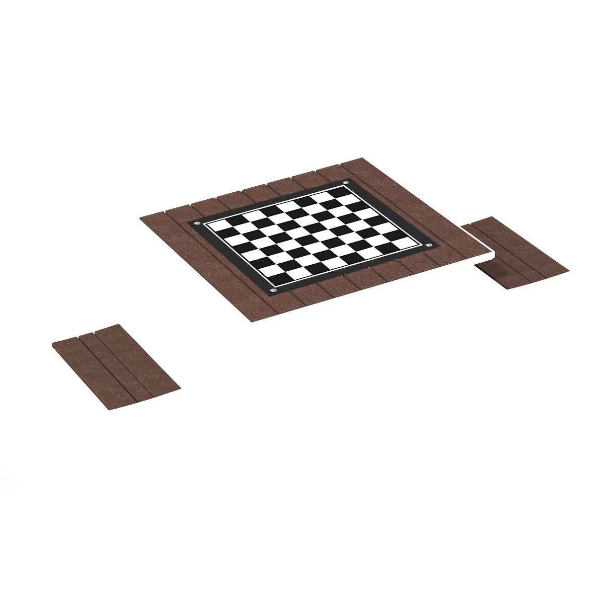 Anova Beacon Hill Recycled Plastic Bistro Game Table, 2 Flat Seats ...