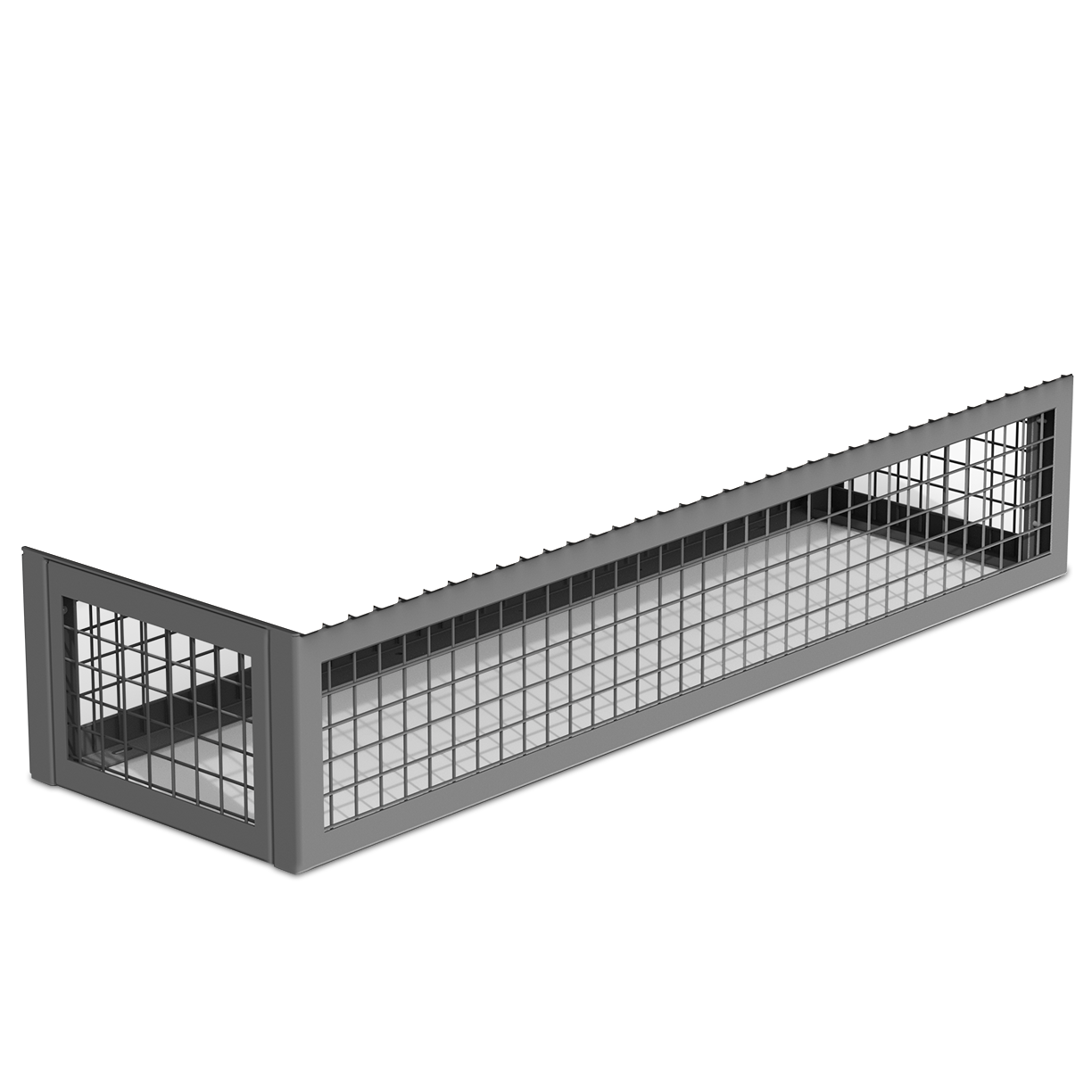 Anova Canyon Edge Thermory Gabion-Style 6' Linear Bench | CE1872T