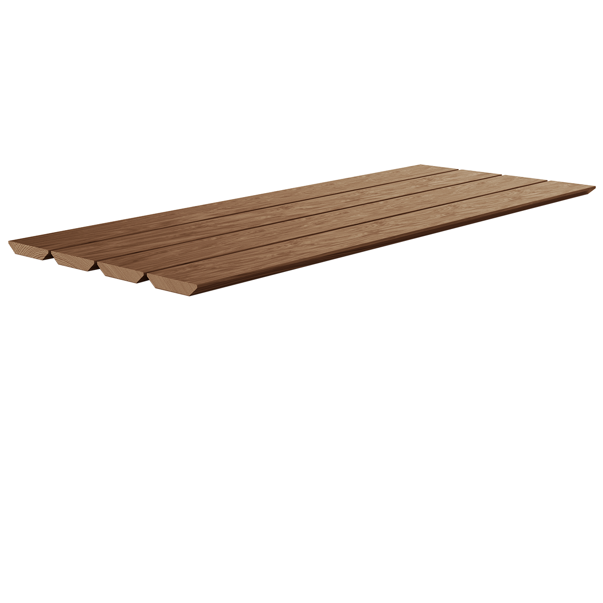 Anova Connect 5' Thermory Flat Bench, Left to Right Seat Planks | CON60ET