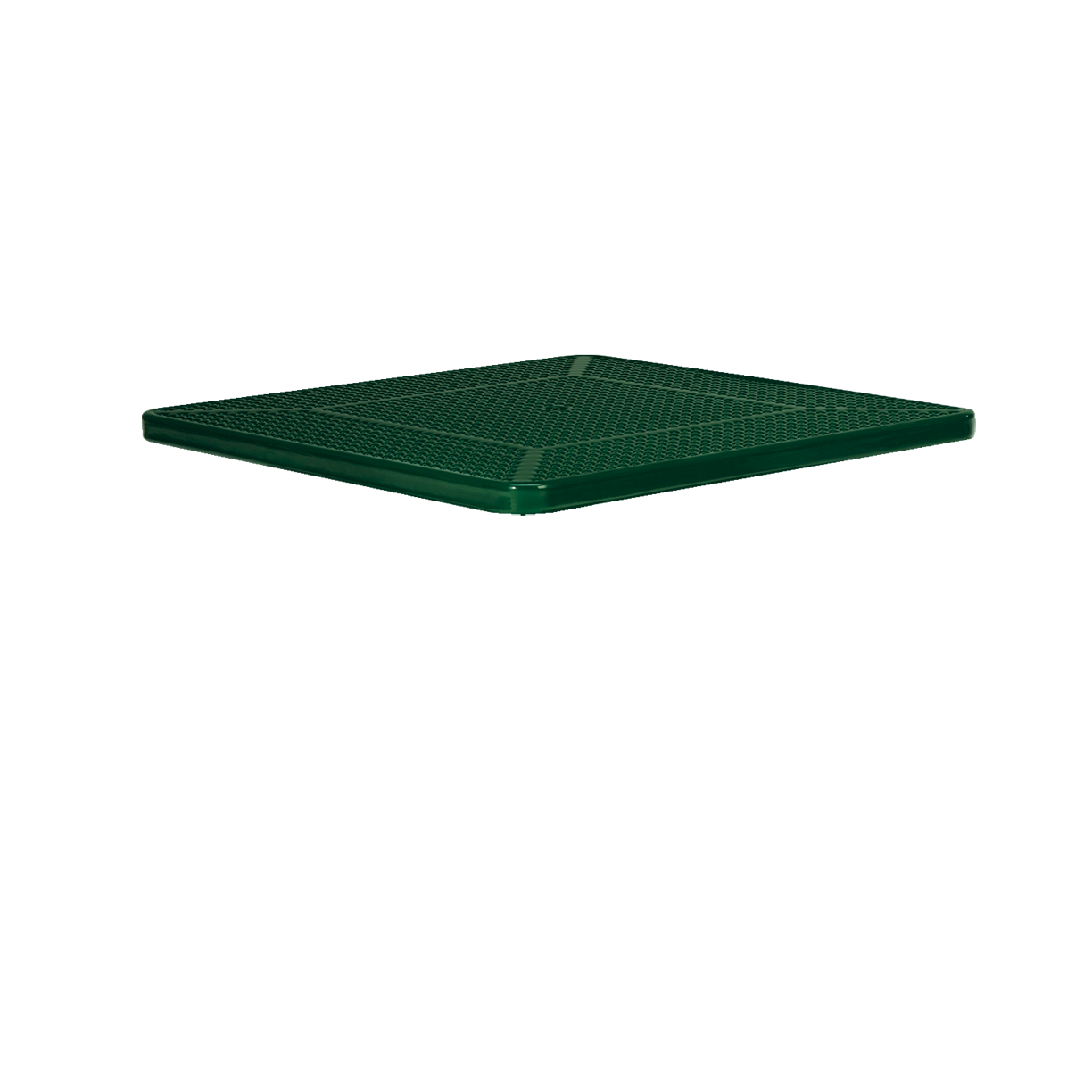 Anova Square Perforated Steel Table, Pedestal Surface Mount | D1404
