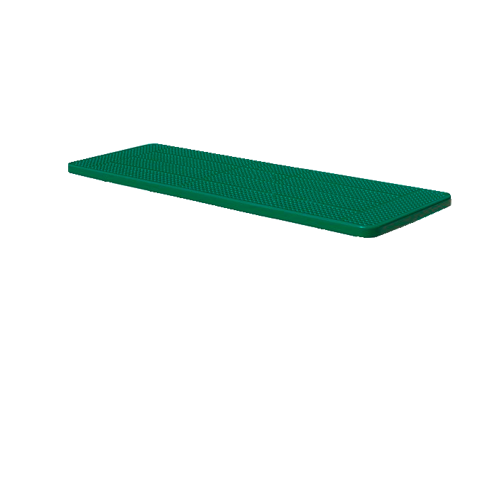 Anova 8' Rectangular Perforated Steel Table, Portable Frame | D2014