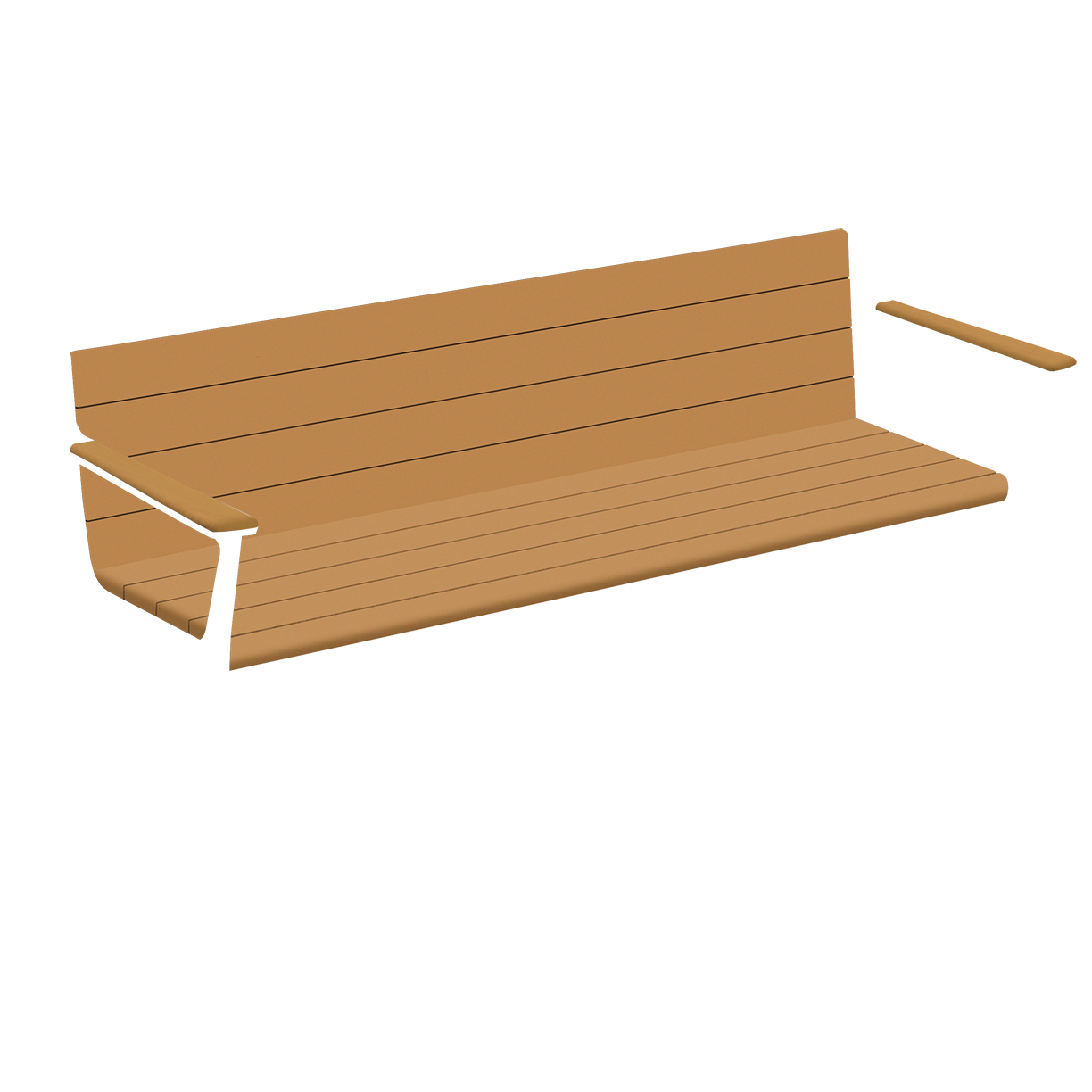 Anova Elevation 6' Recycled Plastic Bench | ELV80R