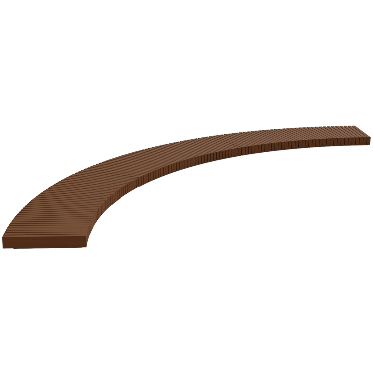 Anova Infinity 2' Curved 1290 Thermory Flat Bench, Powder Coat Frame ...