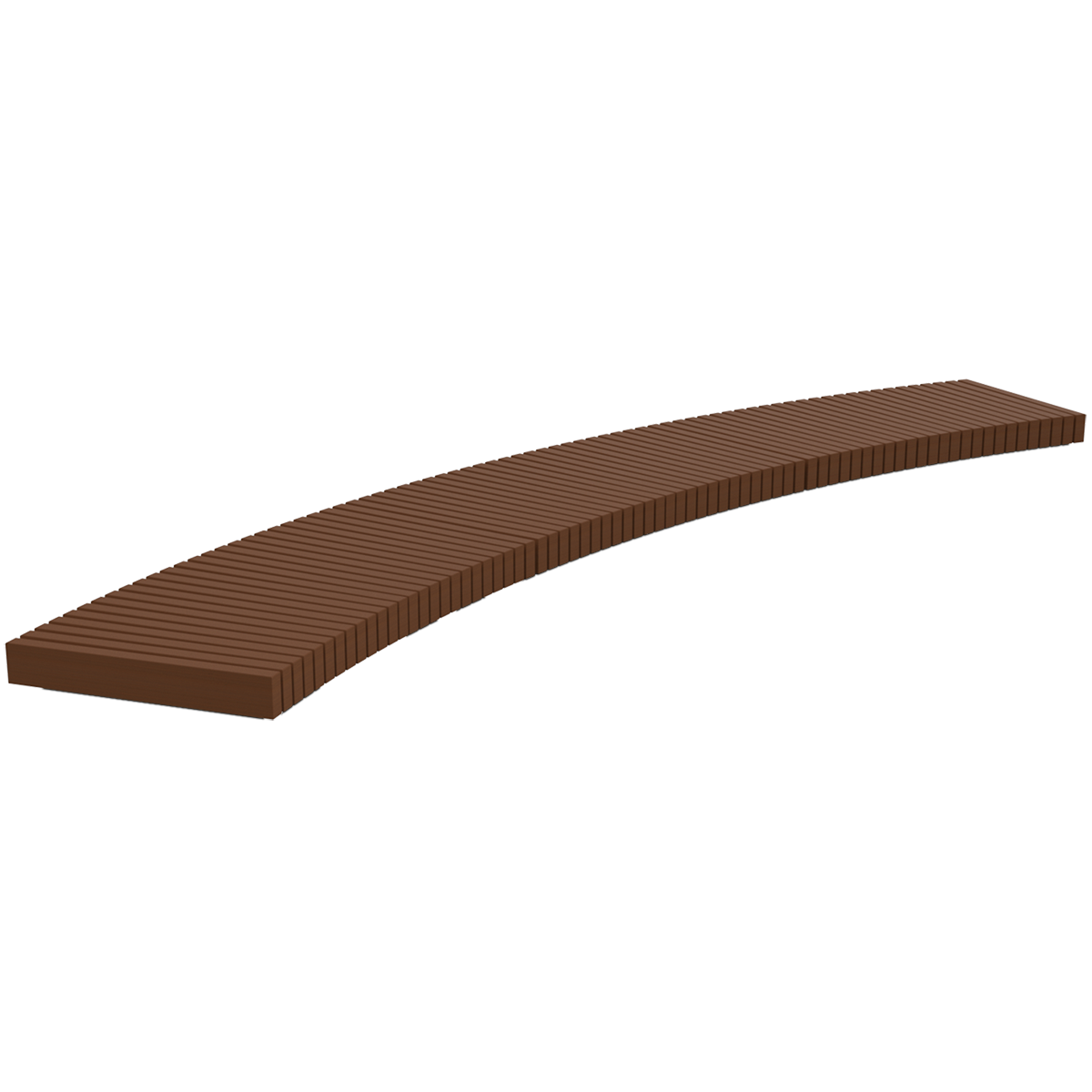 Anova Infinity 2' Curved 1660 Thermory Flat Bench, Powder Coat Frame Finish | PINF24C1660T