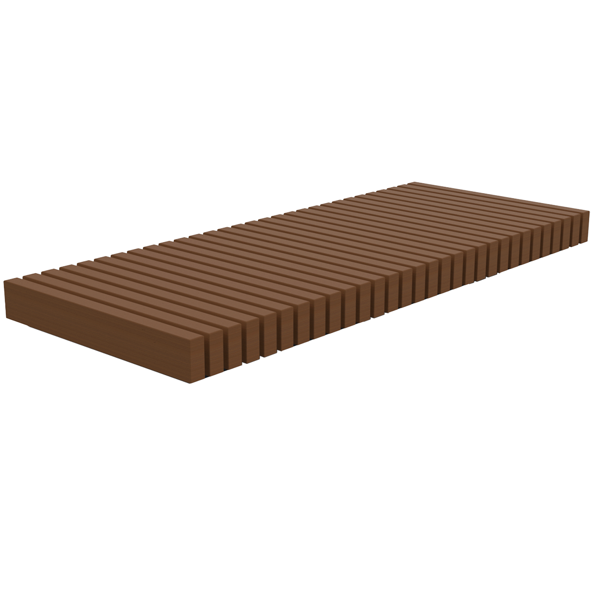 Anova Infinity 2' x 5' Linear Thermory Flat Bench, Powder Coat Frame ...