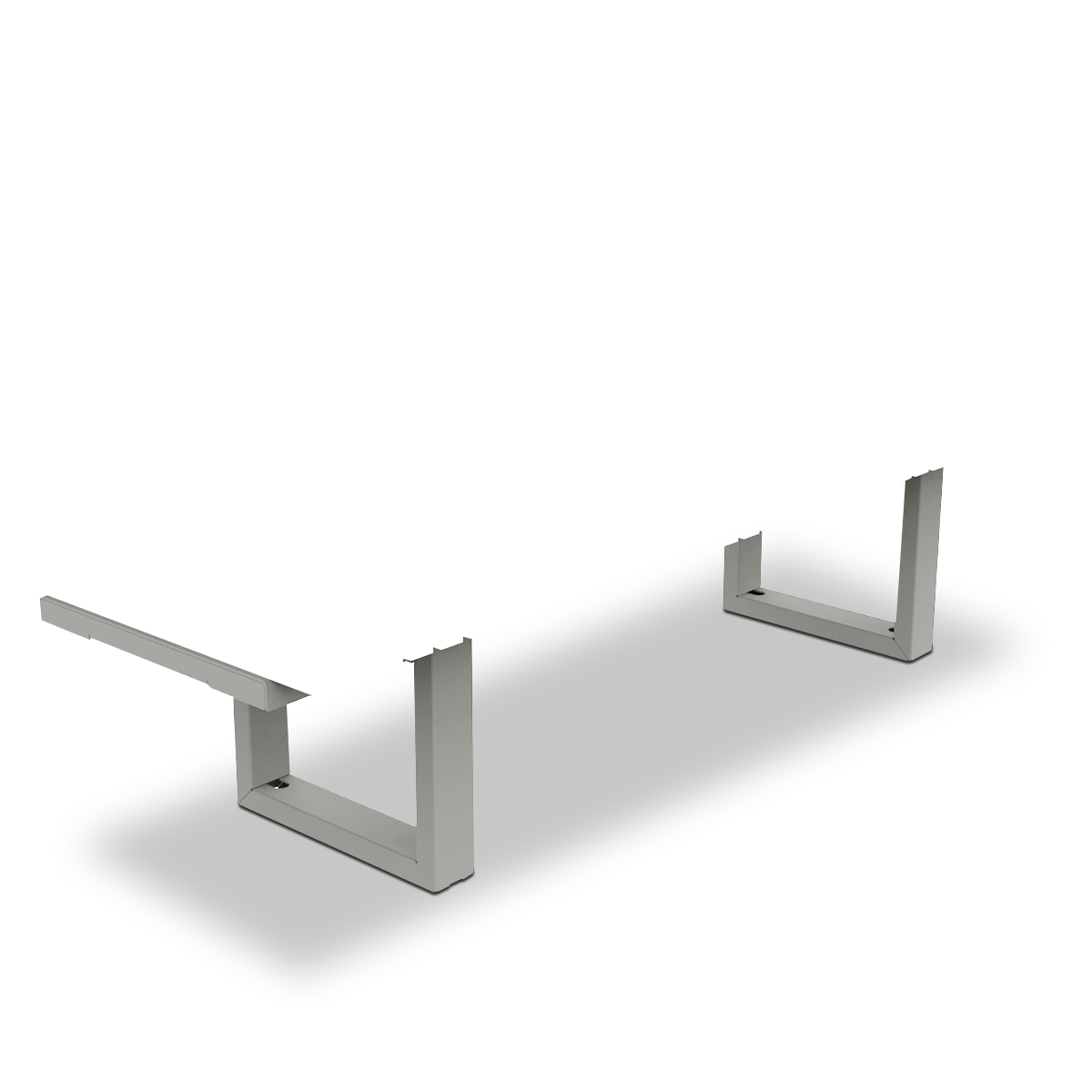 Anova Infinity 2' x 6' Linear Recycled Plastic Flat Bench, Powder Coat ...