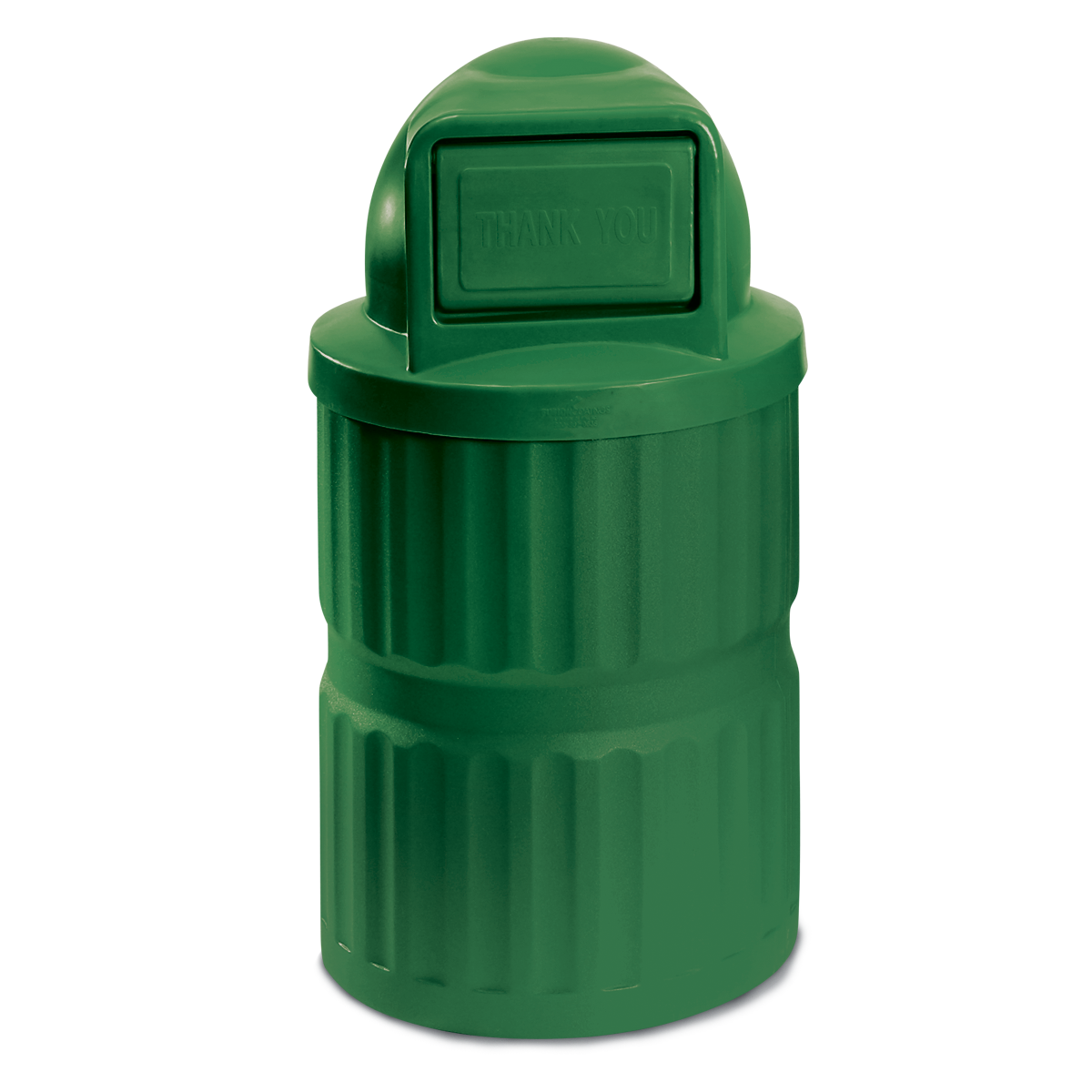 Park 35 Gallon Plastic Receptacle, Dome Top, Solid Color | PT3202SC