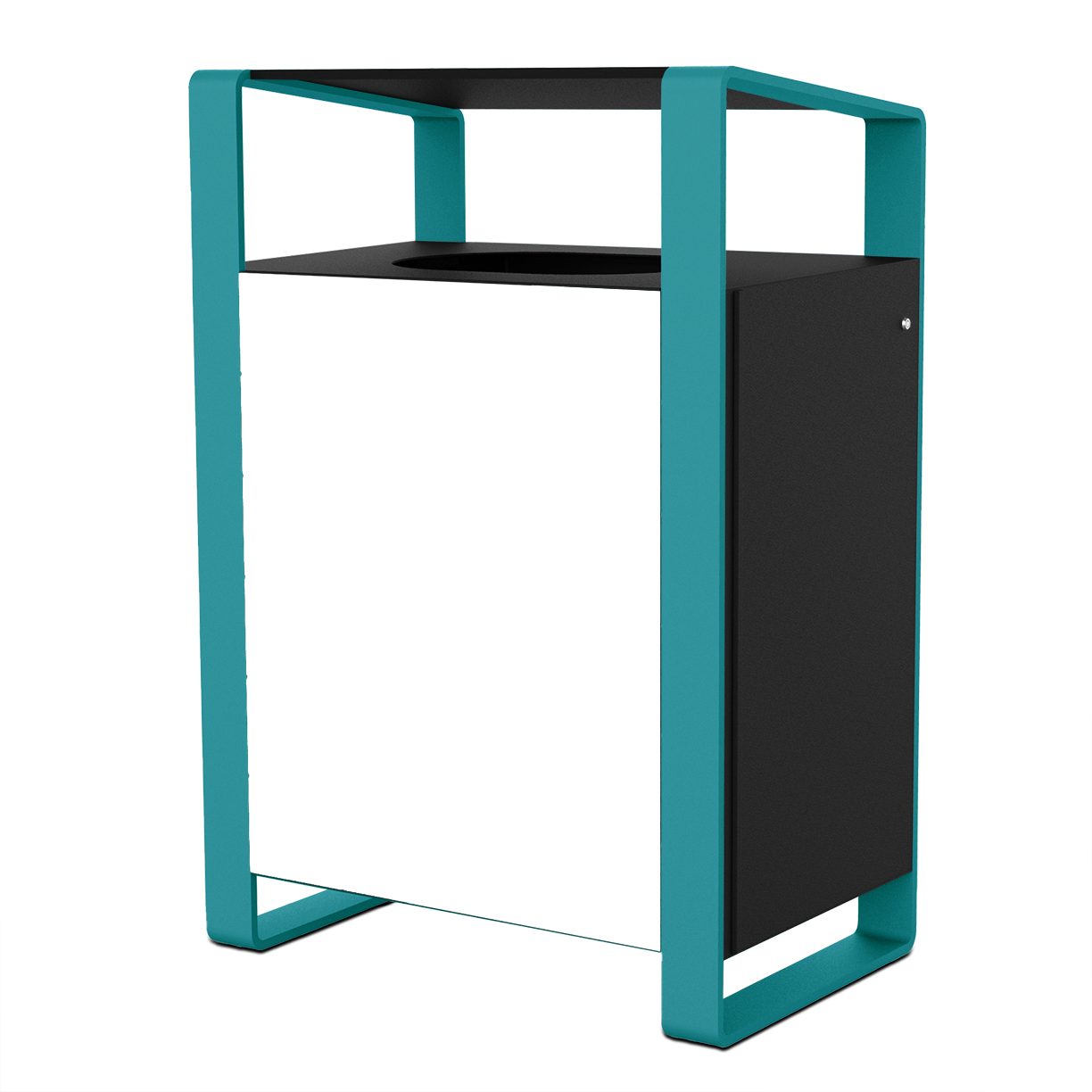 Anova Vibe 45 Gallon Recycled Plastic Trash Receptacle with Bonnet Top ...