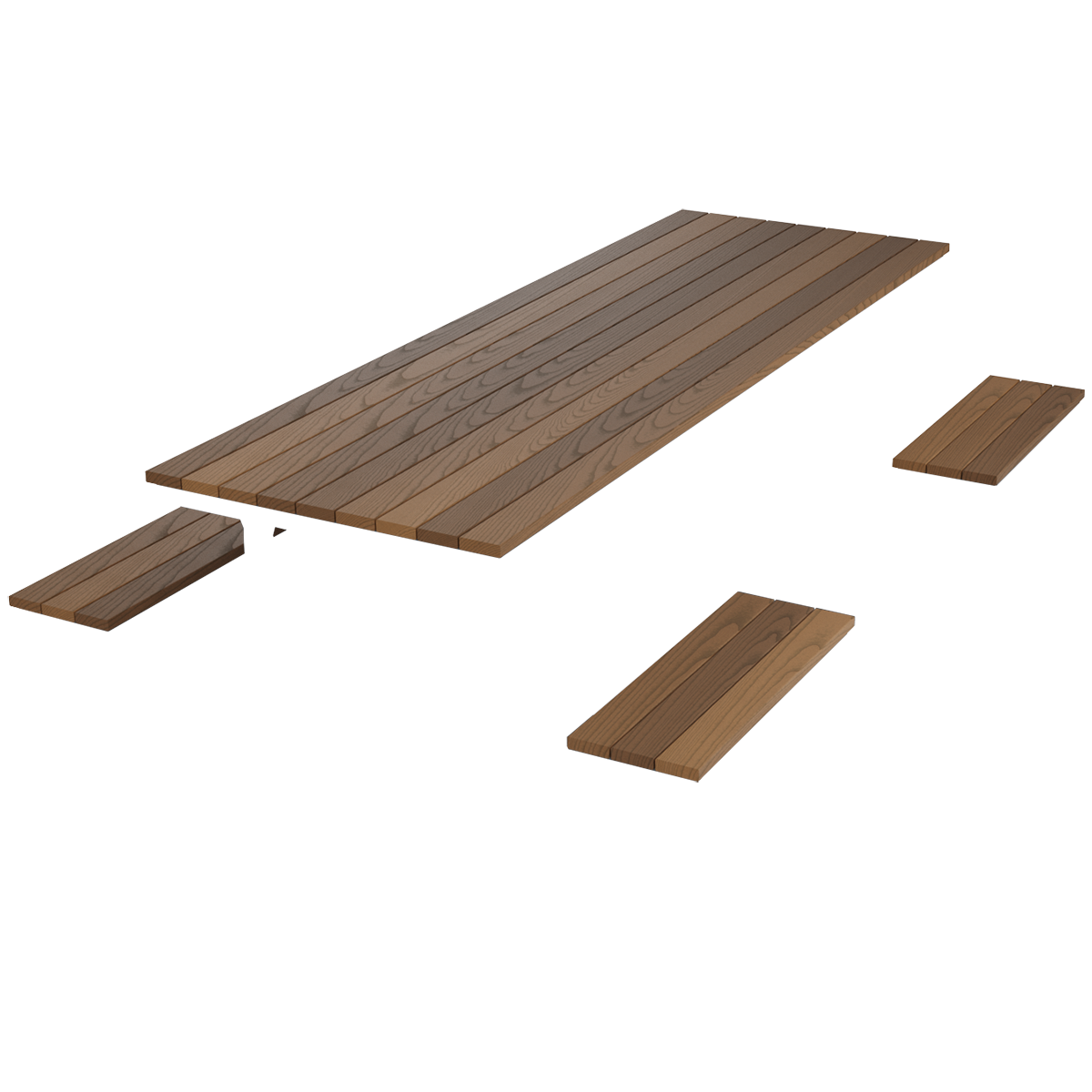 Anova 8' Rectangular Thermory ADA Picnic Table | T1038T