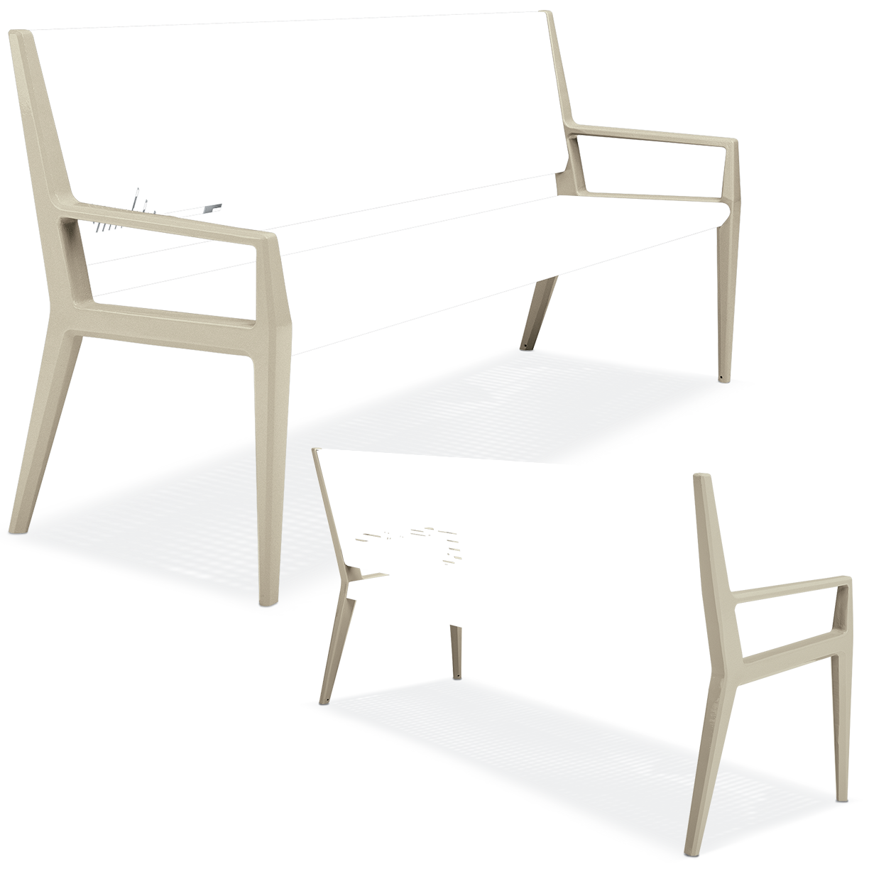 Anova Tandem 6' Contour Bench, Mountain Range | TAN3280MR