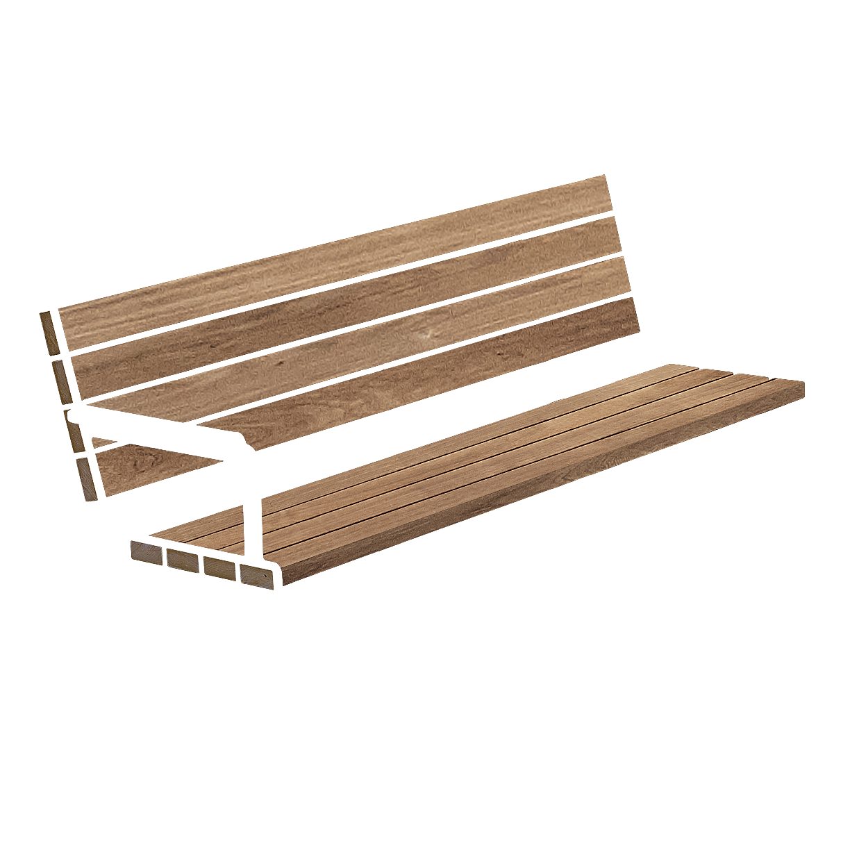 Anova Madison 6' Thermory Contour Bench | THMC6