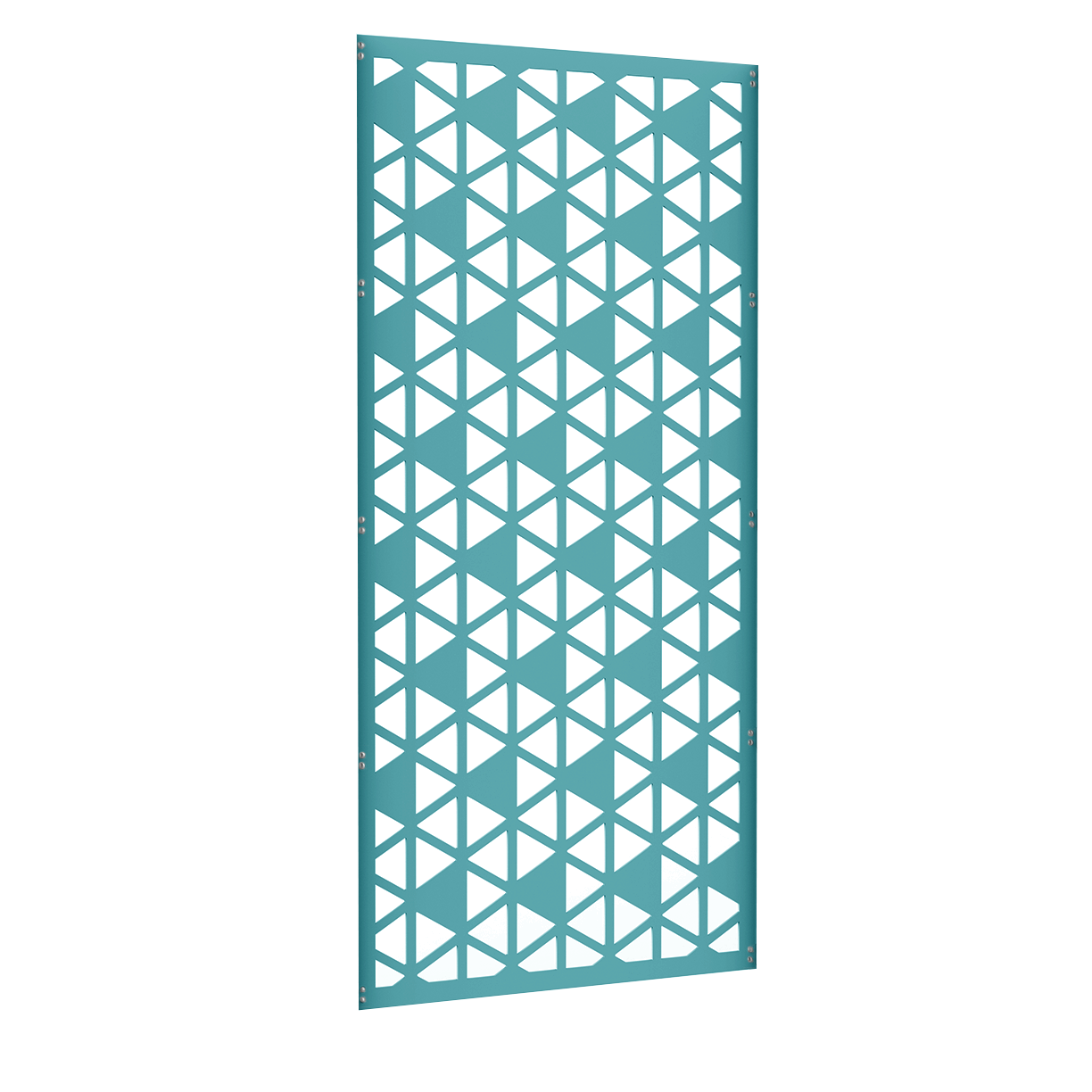 Anova 4' x 8' Vertical Privacy Screen, Triangle Pattern, Surface Mount ...