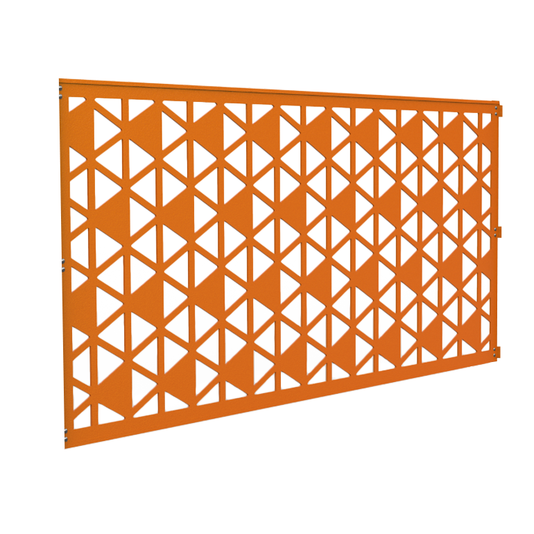 Anova 8' x 4' Horizontal Privacy Screen, Triangle Pattern, Surface ...