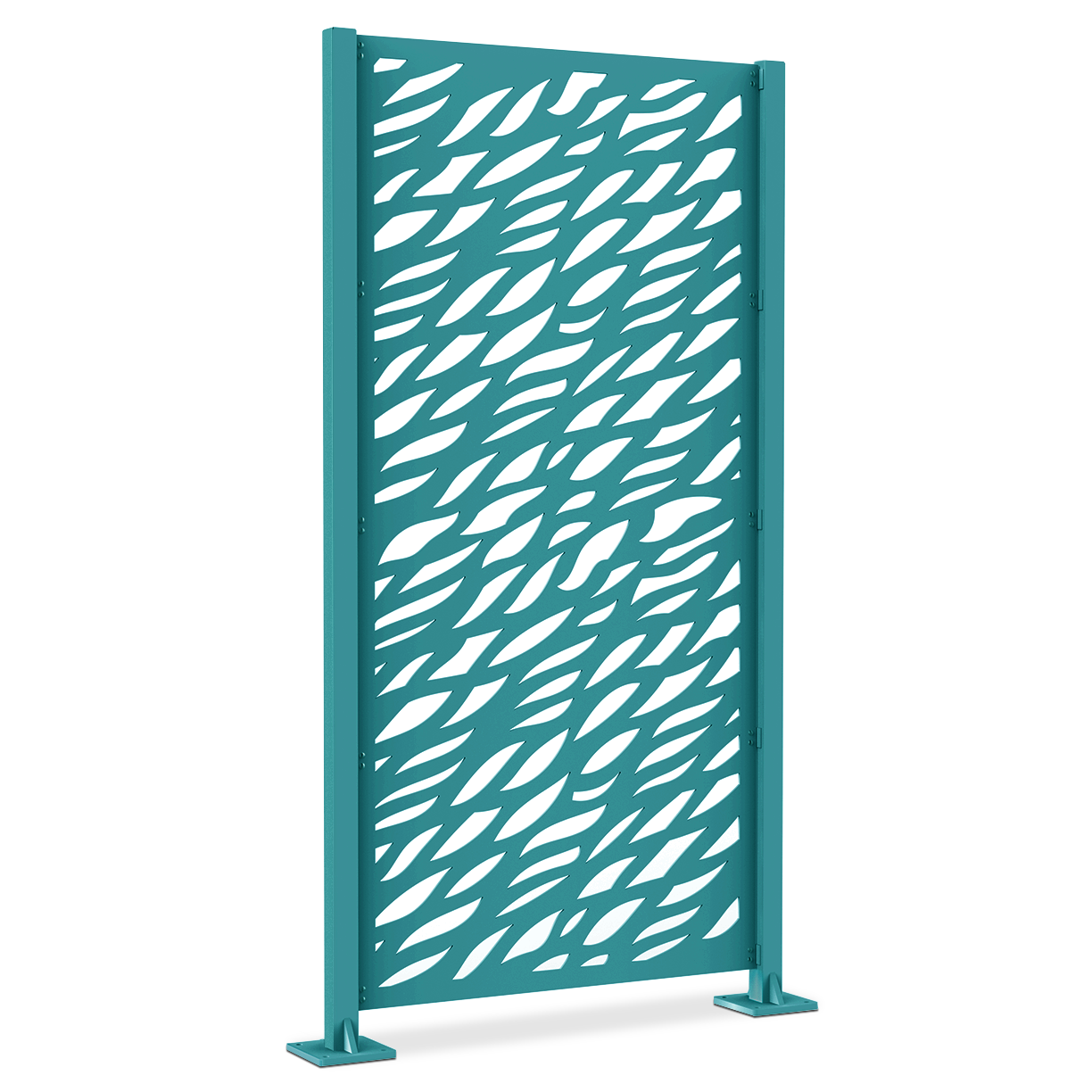 Anova 4' x 8' Vertical Privacy Screen, Waves Pattern, Surface Mount ...